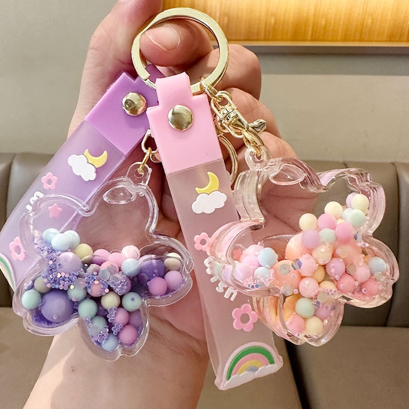 Cute pentagram bubble keychains